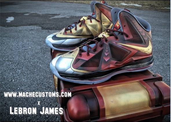 Nike Lebron X Iron Man 3 for @KingJames by Mache Customs – Documenting ...